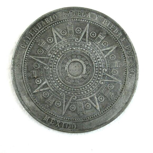 Other | Aztec Calendar Medallion 3 Medal Coin Calendario Azteca Piedra ...